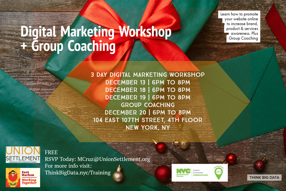 2 Day Digital Marketing Workshop in NYC March 2019